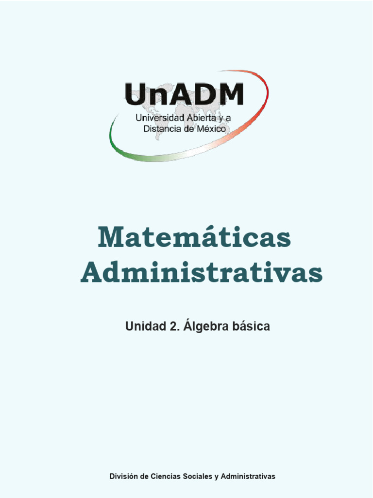 MAD U2 Contenido | PDF | Factorización | División (Matemáticas)