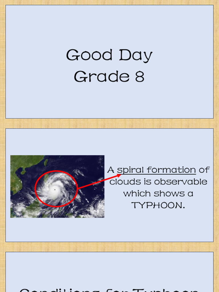 B12 L1 and L2 Conditions For Typhoon Formation and Typhoon Formation ...