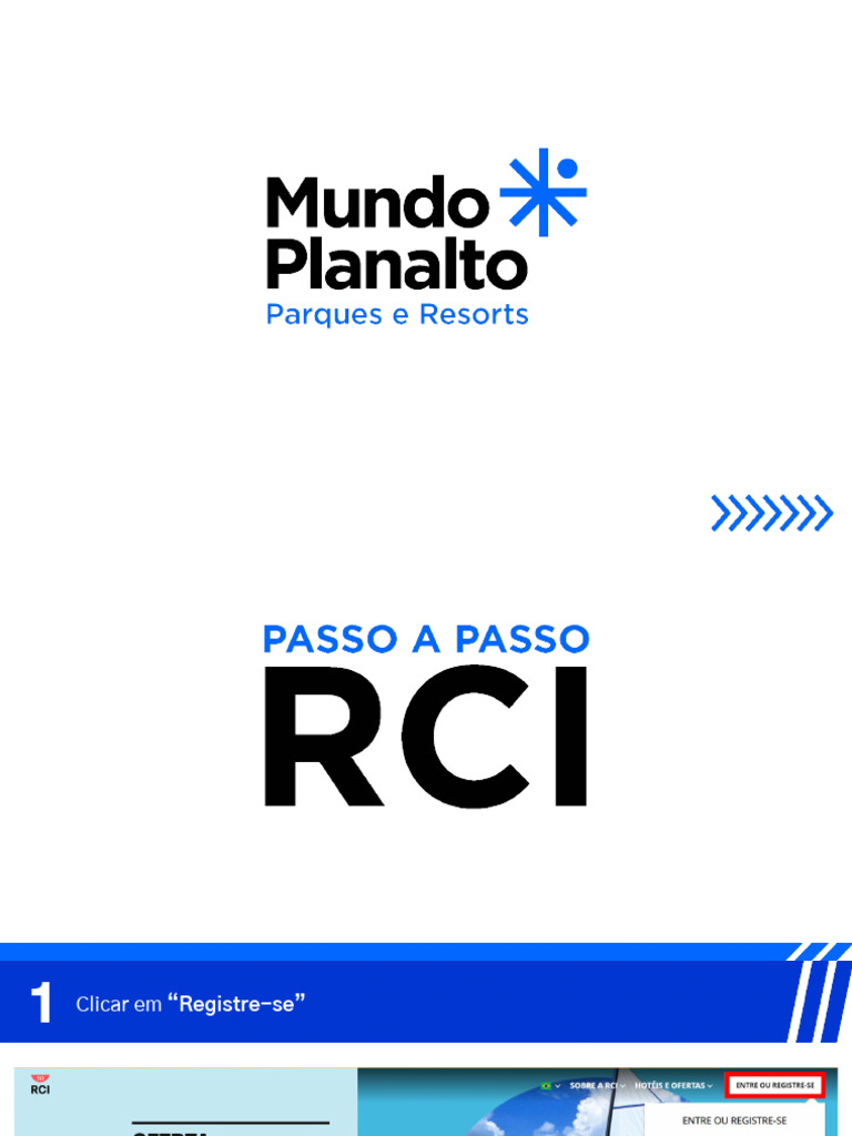 Como se Registrar e Usar RCI Online | PDF