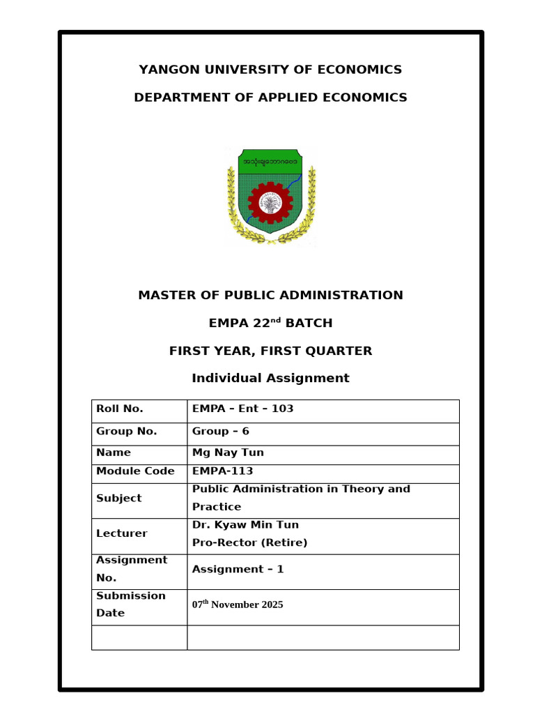 MG Nay Tun | PDF
