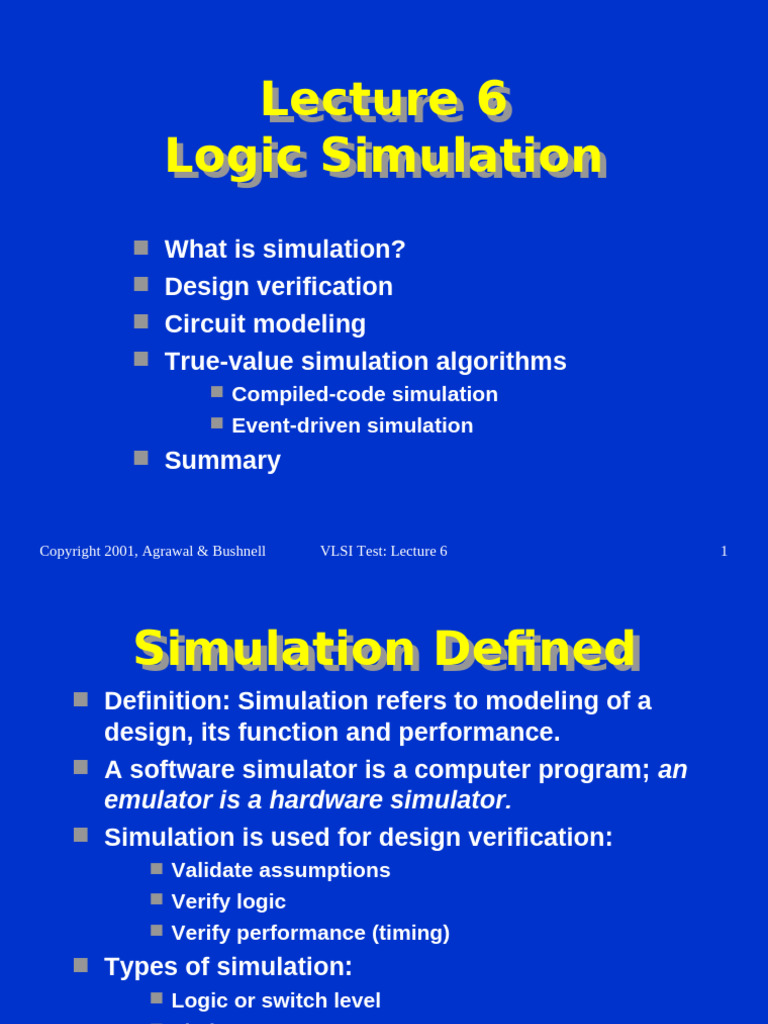 Logic Simulation | PDF | Logic Gate | Electronic Circuits
