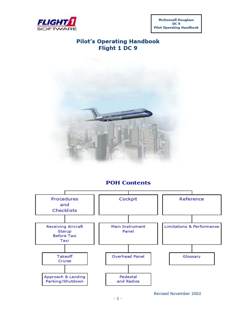 DC-9 Pilot Operating Handbook Guide | PDF | Aviation | Aerospace