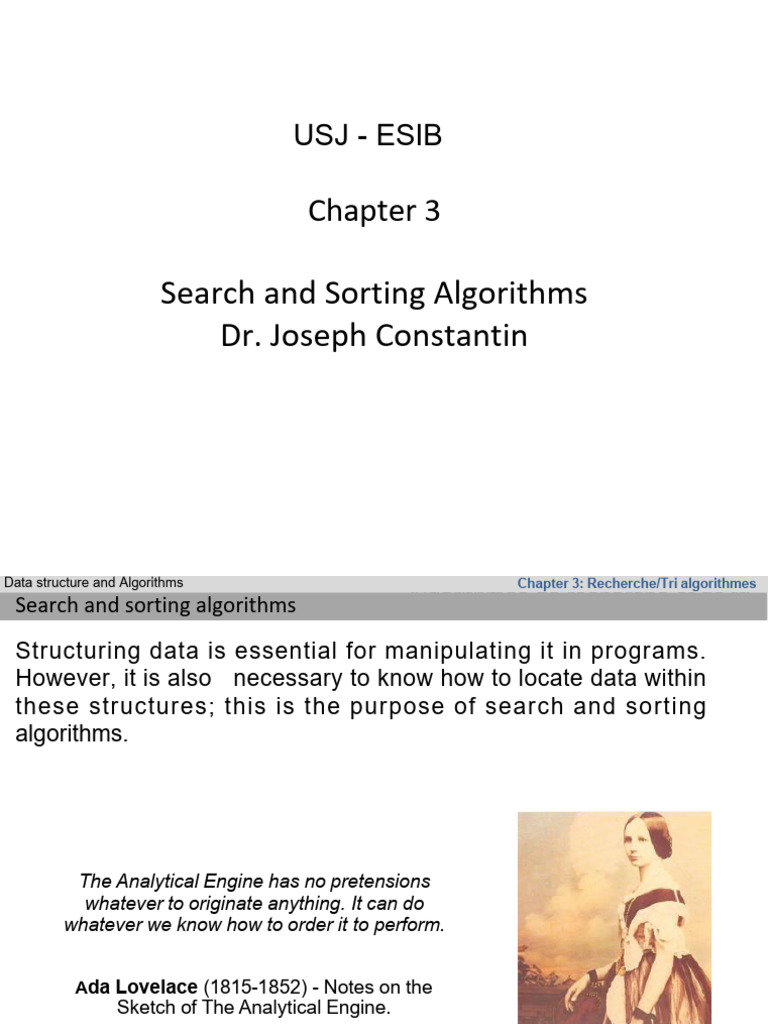 Ch03 - Search and Sorting Algorithm | PDF | Algorithms And Data Structures | Mathematical Logic