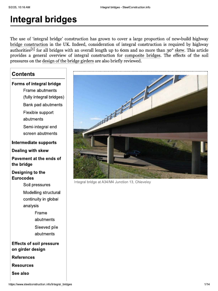 Integral Bridges | PDF