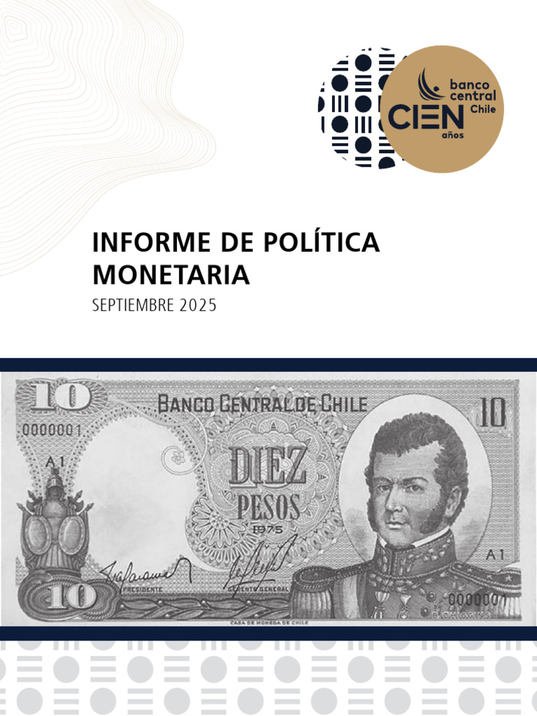 IPoM Septiembre 2025 | PDF | Inflación | La política monetaria