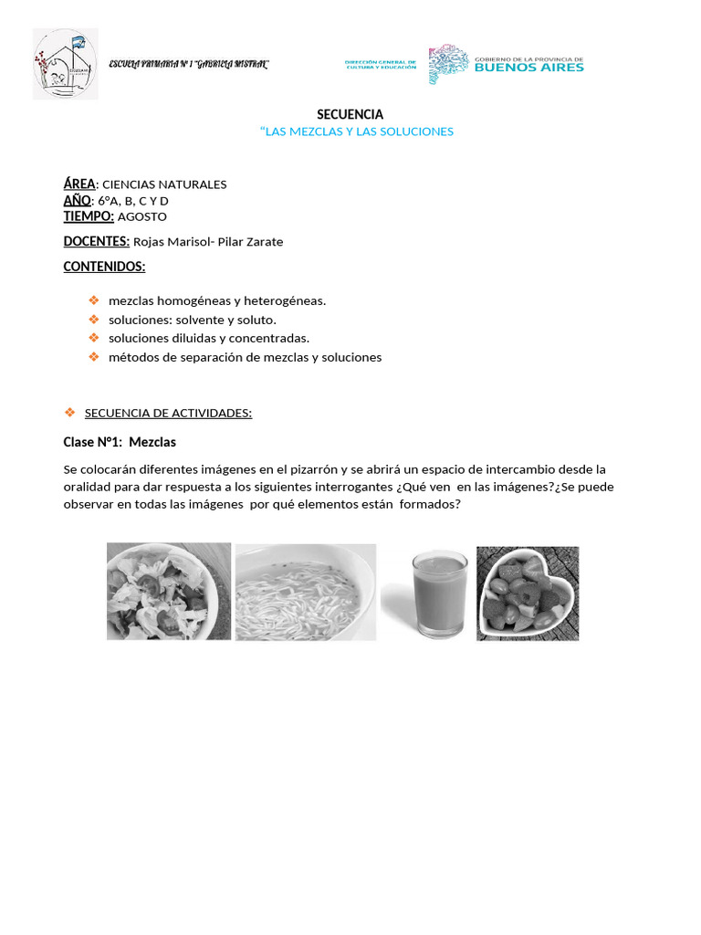 SD Las Mezclas y Las Soluciones | PDF | Solubilidad | Mezcla
