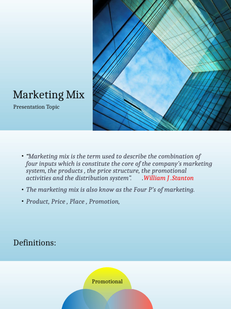 Marketing Mix | PDF