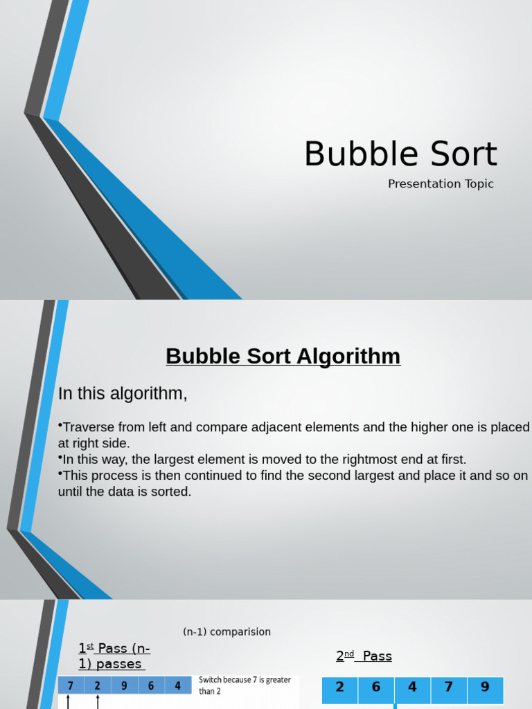 Bubble Sort | PDF