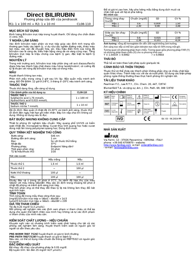 CL08 Bilirubin Direct_EN | PDF