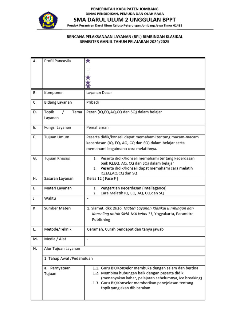 Rpl Bk Xii-ganjil Eka | PDF