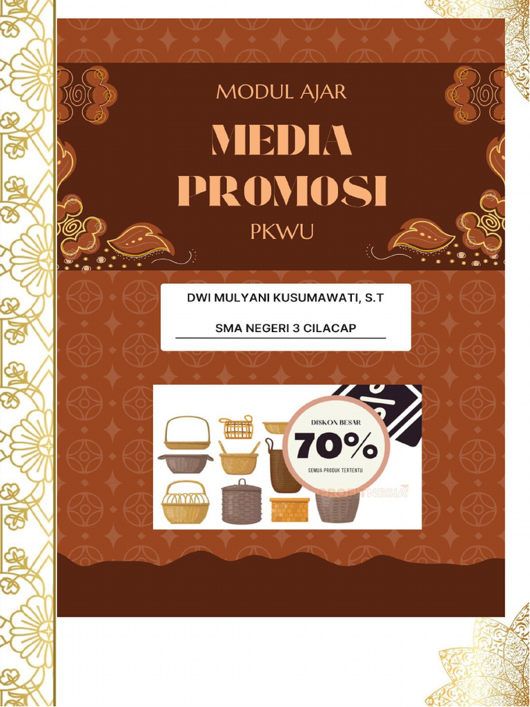 Modul Ajar Pkwu Media Promosi Dwi Mulyani Kusumawati | PDF