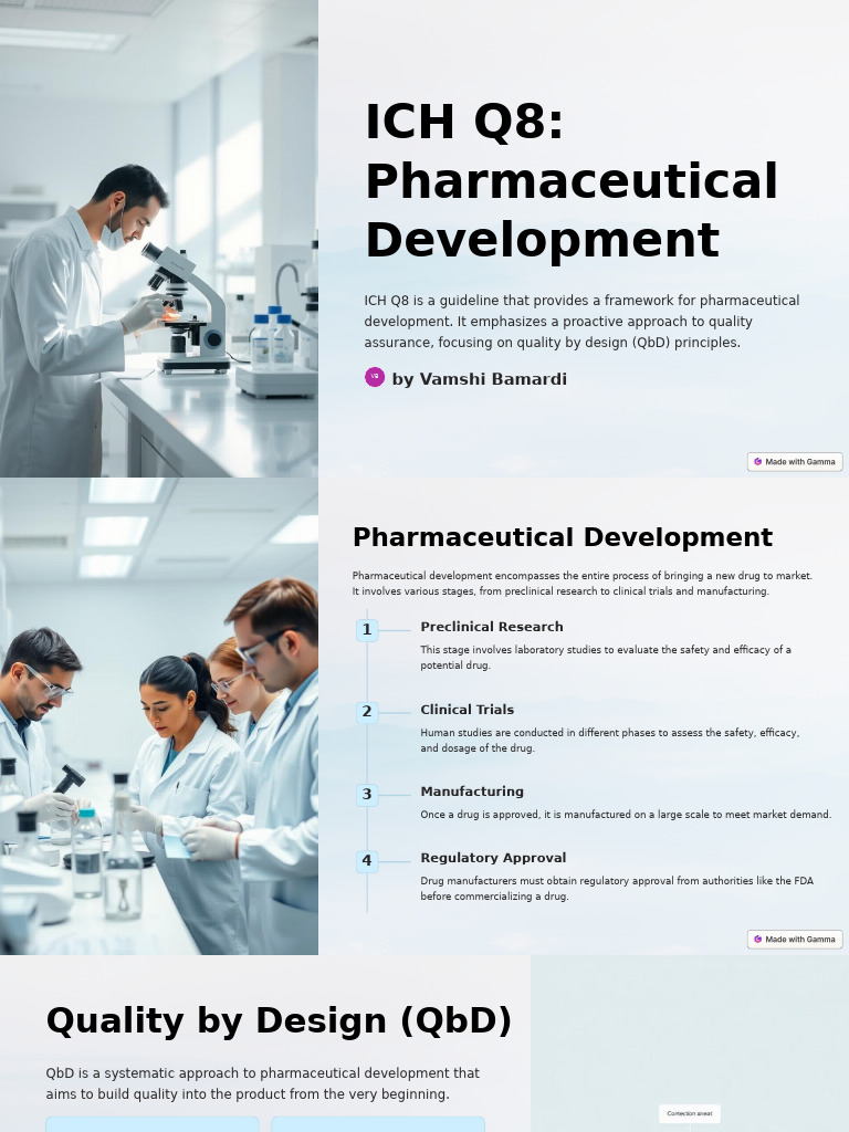ICH Q8 Pharmaceutical Development | PDF | Drug Development | Health Care