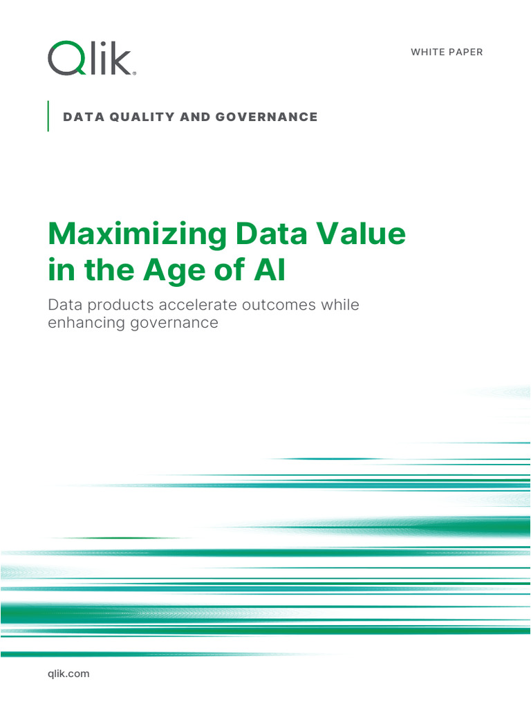 Maximizing Data Value Intheageofai: Data Products Accelerate Outcomes ...