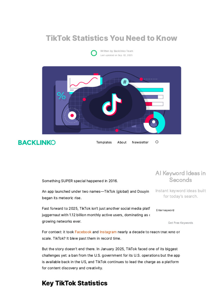 TikTok User Growth Insights for 2025 | PDF | Search Engine Optimization ...