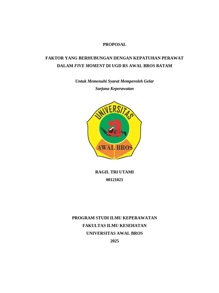 Kepatuhan Perawat di UGD RS Awal Bros | PDF