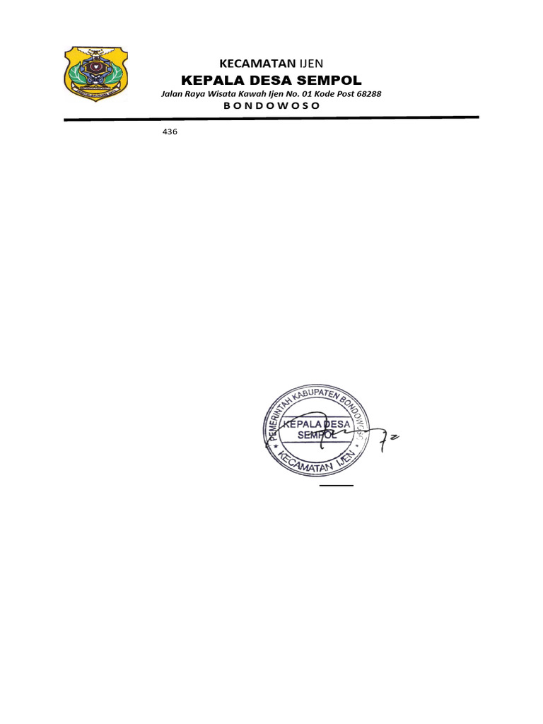 Undangan Pertemuan Pembagian Honor Desa | PDF
