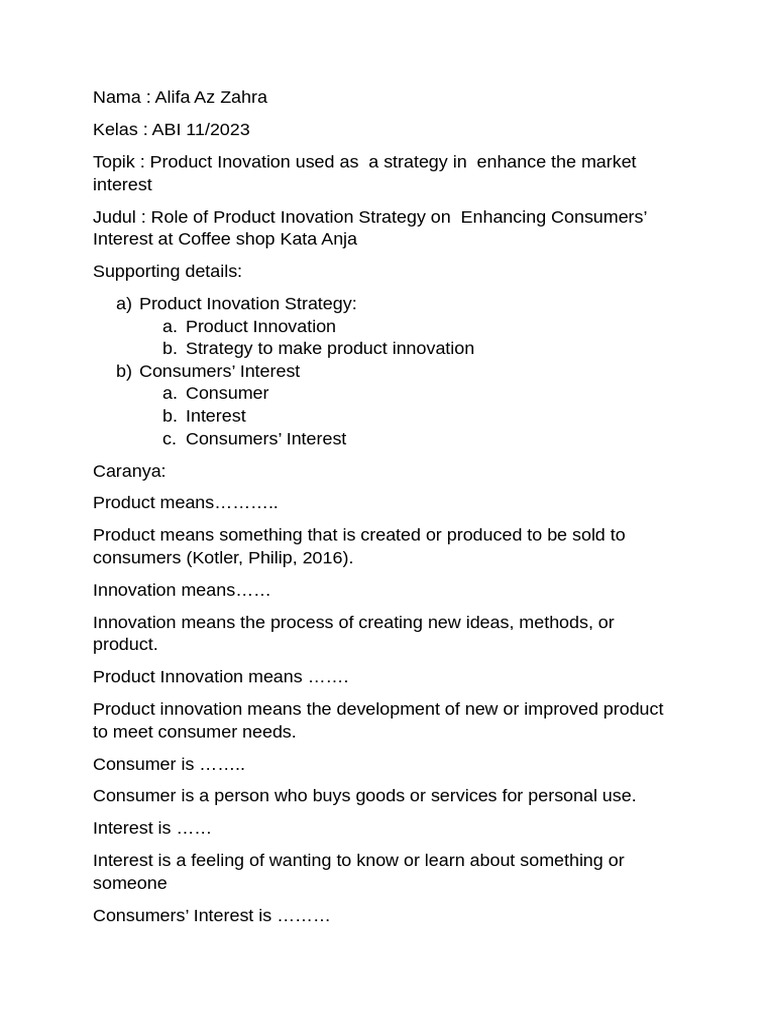 Contoh Supporting Details | PDF
