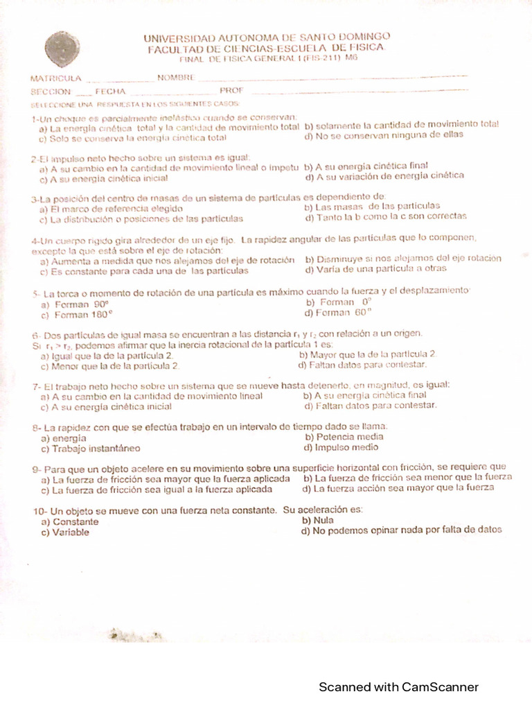 Examen Final | PDF