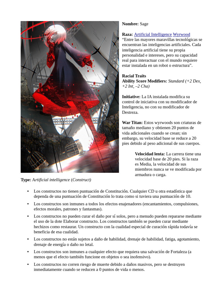 Wyrwood: Inteligencia Artificial en RPG | PDF | Chamanismo | Conocimiento