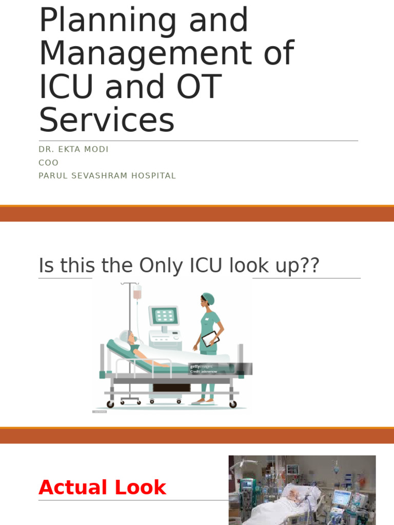 Ekta - Planning and Management of ICU and OT Services | PDF | Intensive ...