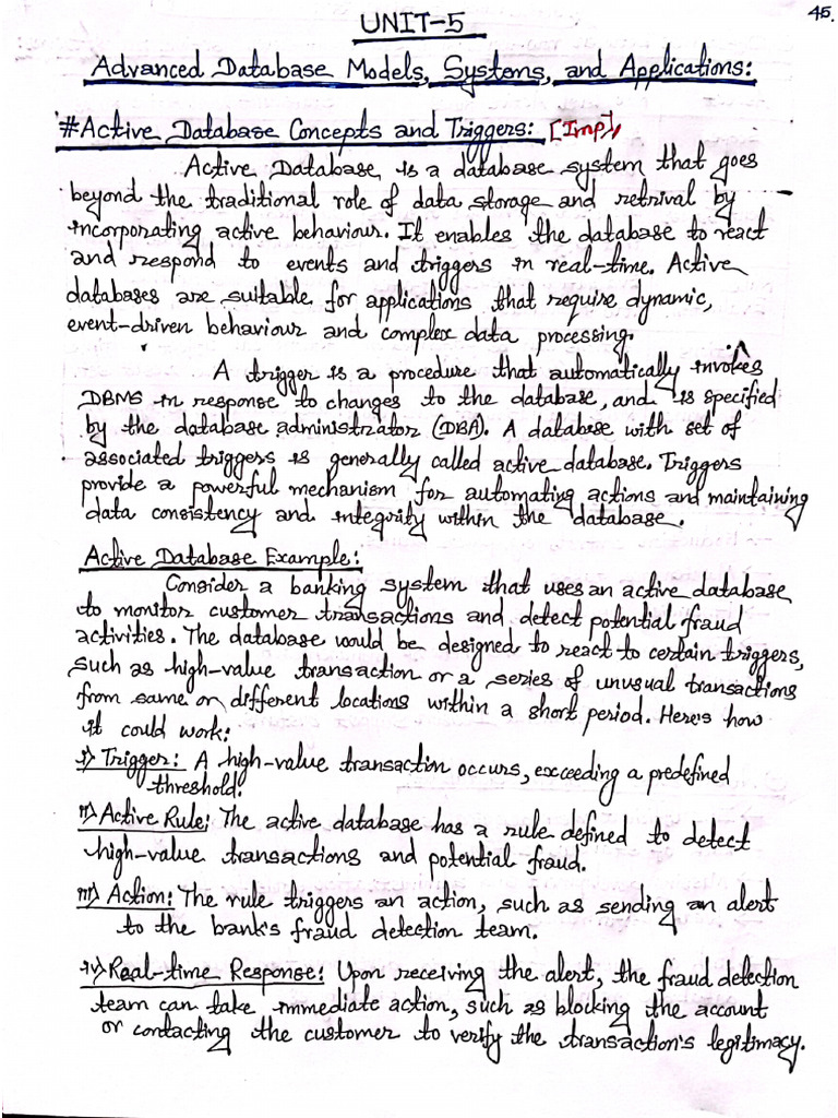 Adbms Unit 5 | PDF