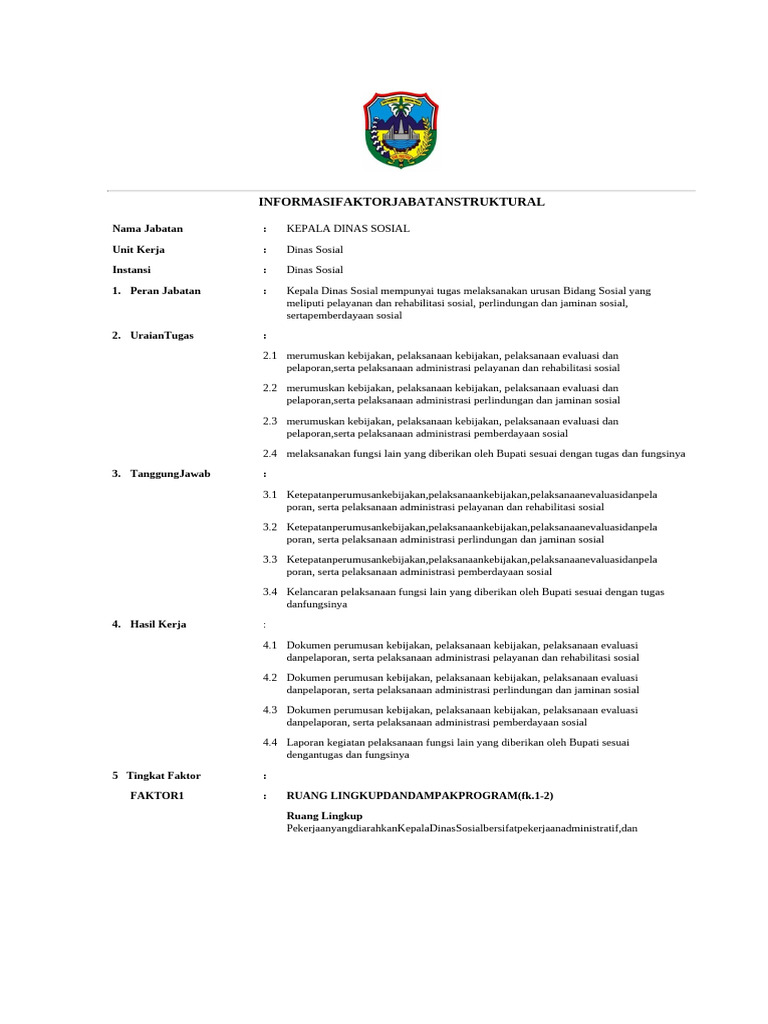 Dinas Sosial | PDF