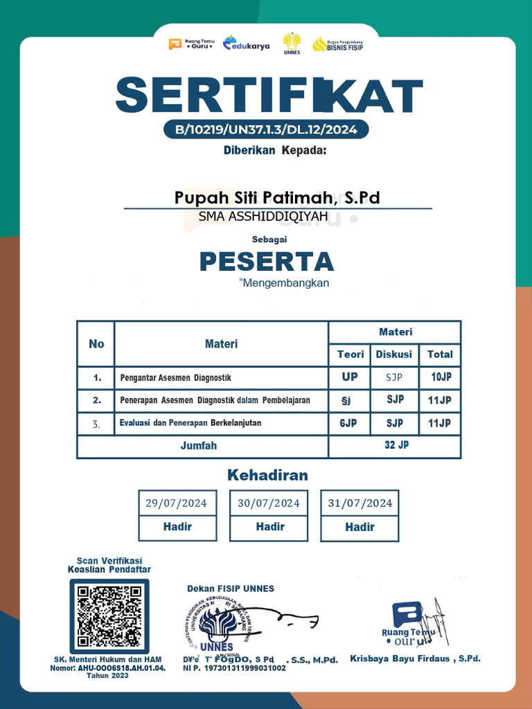 SERTIFIKAT 4 | PDF