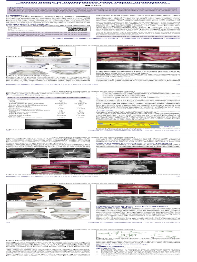 Orthodontic Vertical Excess Management | PDF | Orthodontics | Dentistry ...