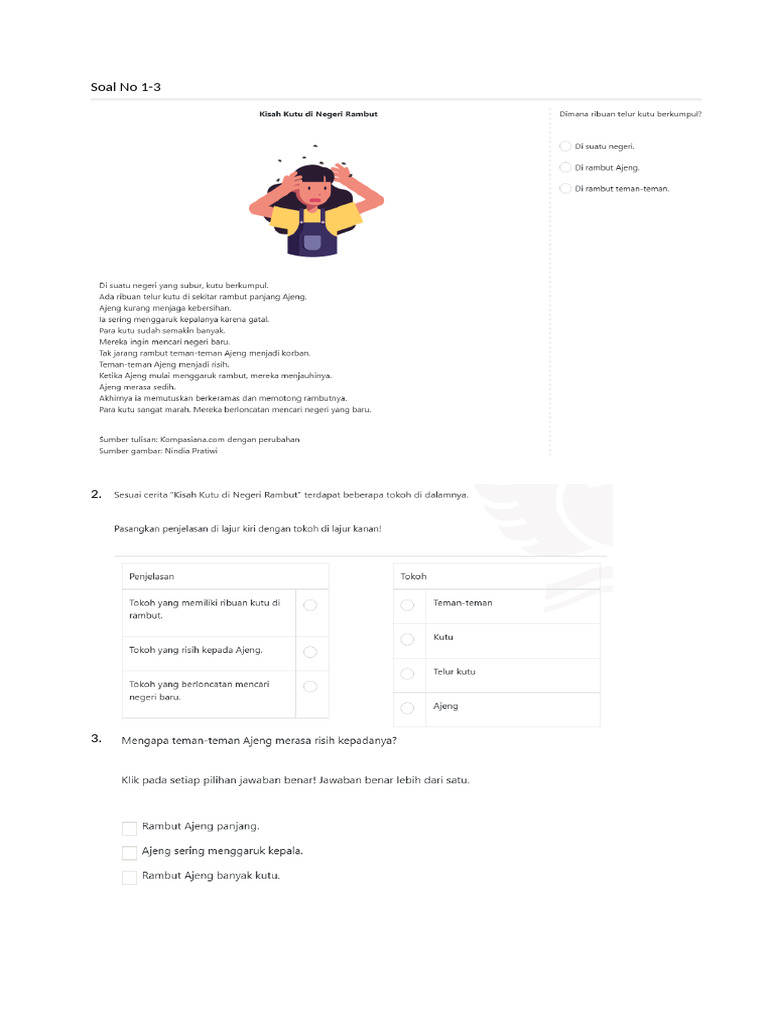 Soal Simulasi ANBK Website | PDF