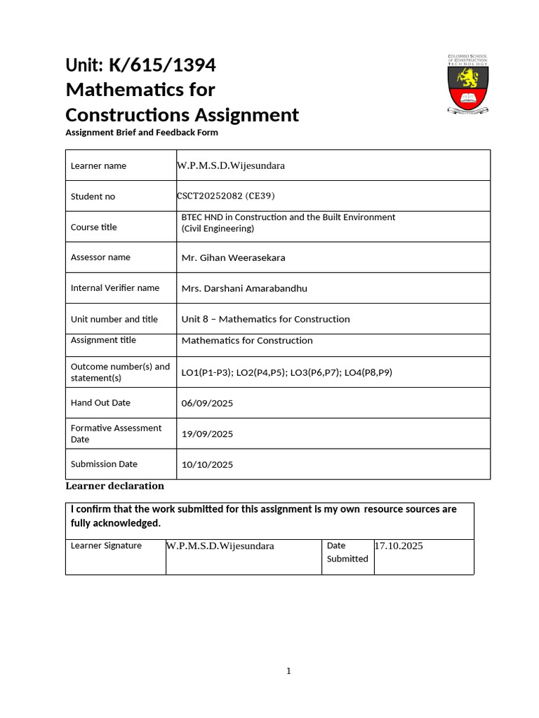 Mathematics For Construction | PDF | Trigonometry | Turbulence