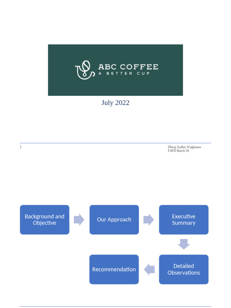 Sample Forensic Audit Report - ABC Coffee | PDF | Stocks | Fiduciary
