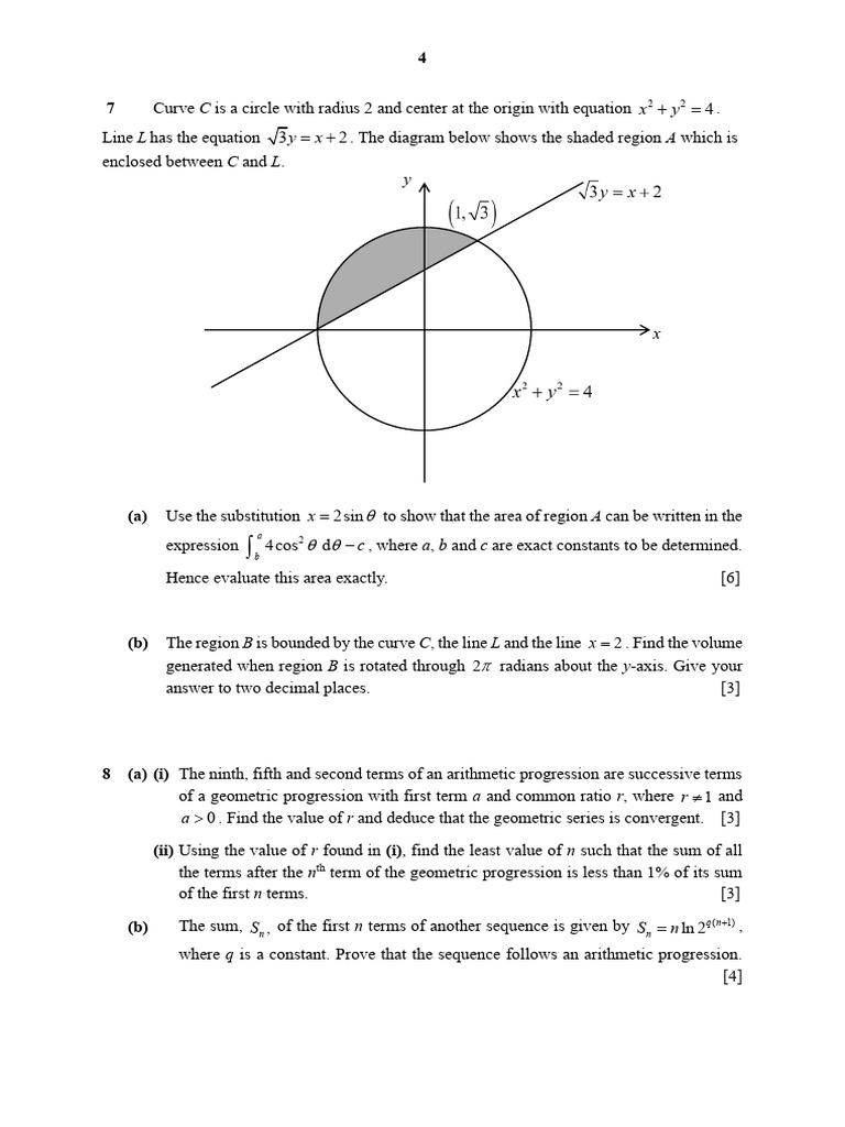 Area and Volume Calculations in Geometry | PDF