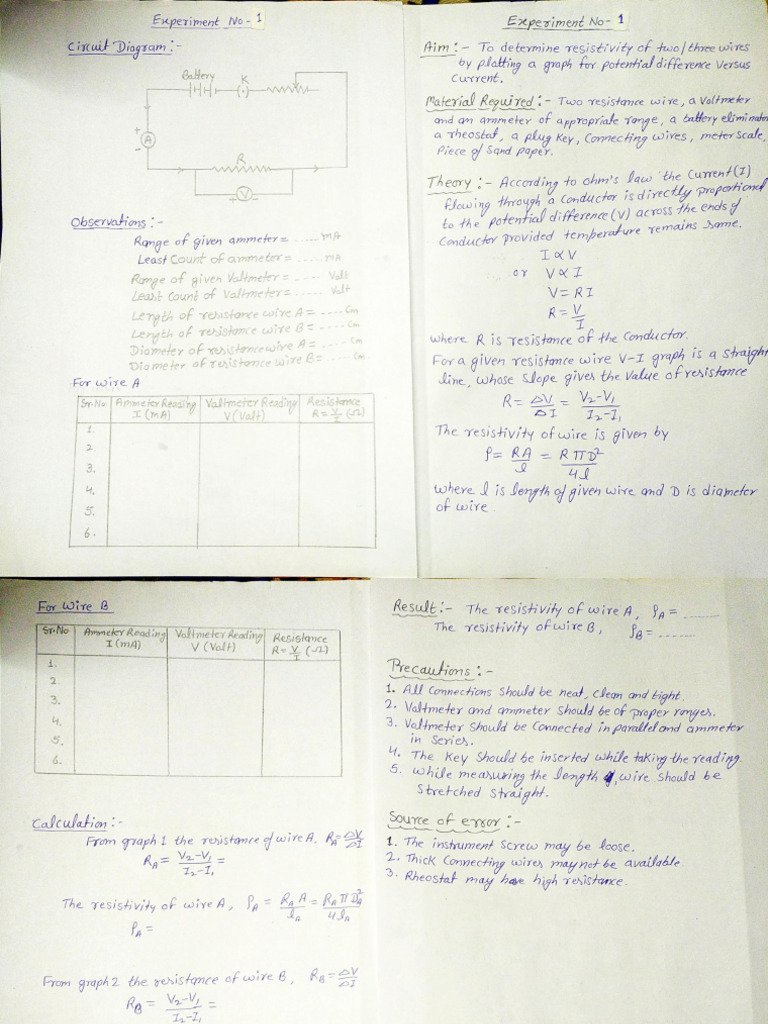 Physics Practical File2024 | PDF