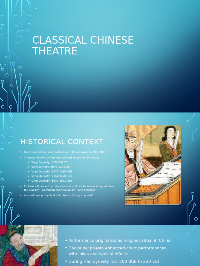 Chinese Theatre Fall 24 | PDF | Chinese Culture | China