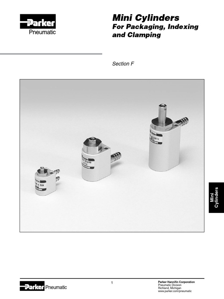 0802-F - Mini Cylinders | PDF | Piston | Mechanical Engineering