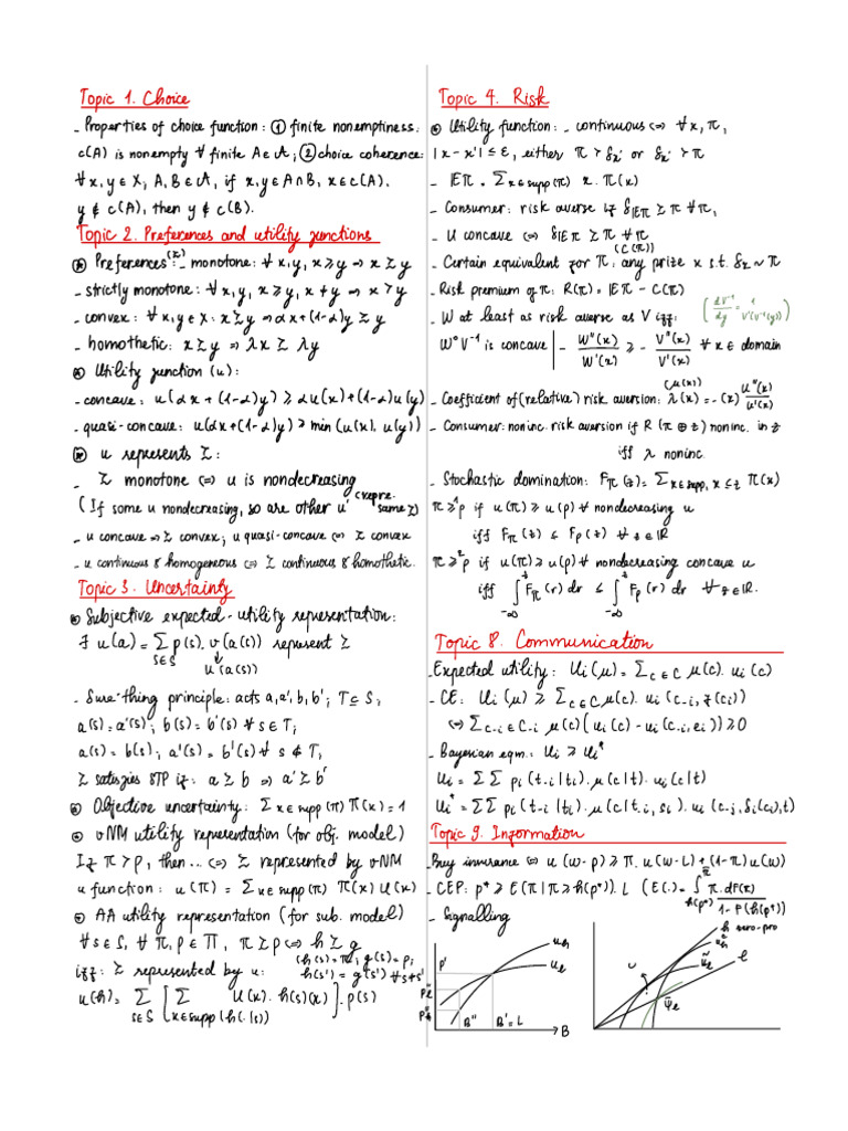Micro Theory | PDF | Utility | Applied Mathematics