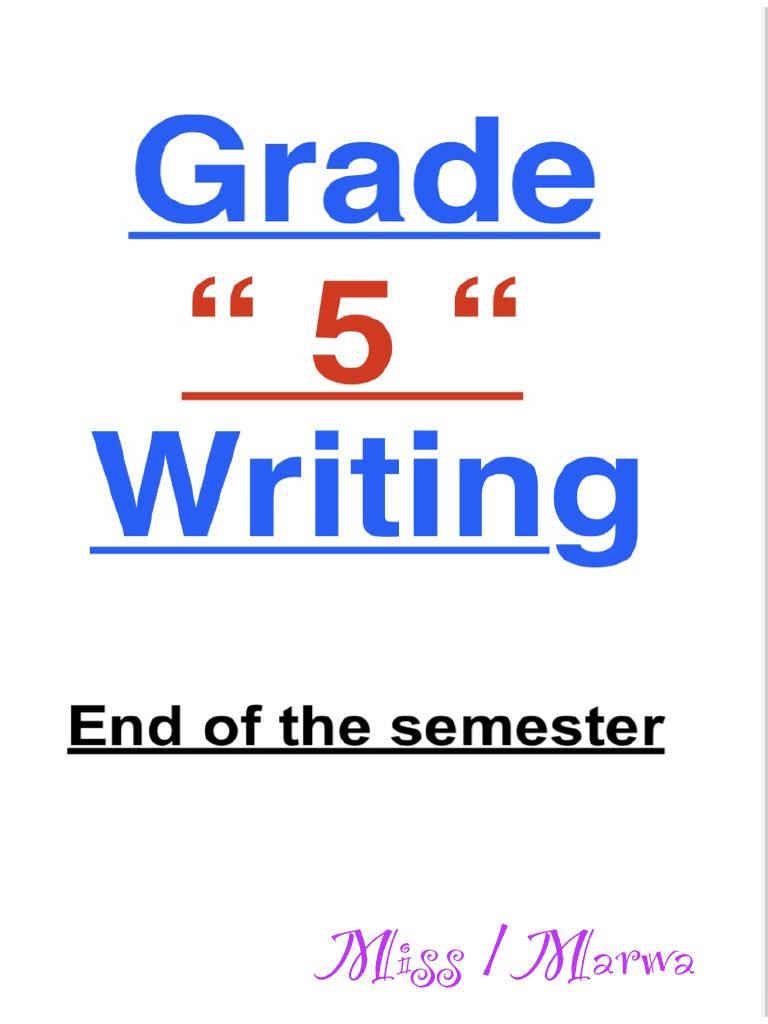 Grade 5 Writing | PDF