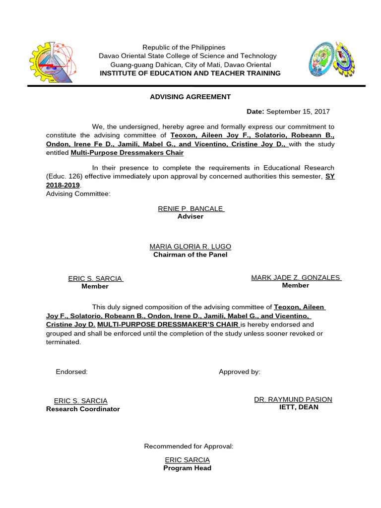 Advising Letter | PDF