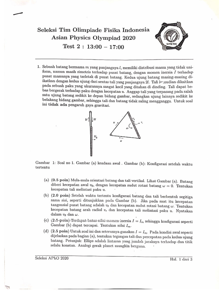 Seleksi APhO 2019 2 | PDF