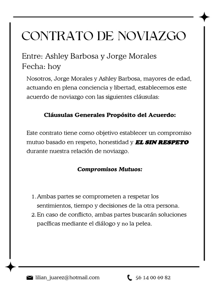 Contrato de Amors | PDF