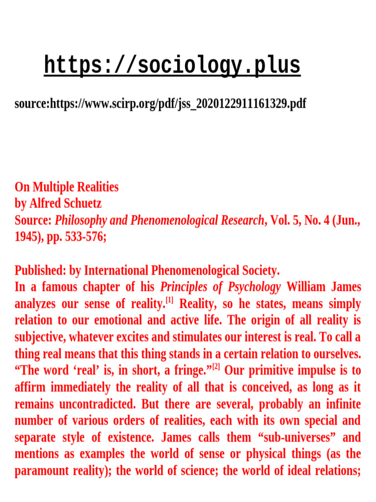 Exploring Multiple Realities in Life | PDF | Experience | Reality