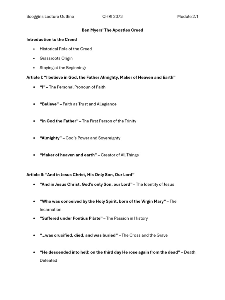 2373 Lecture Outline Module 2 | PDF
