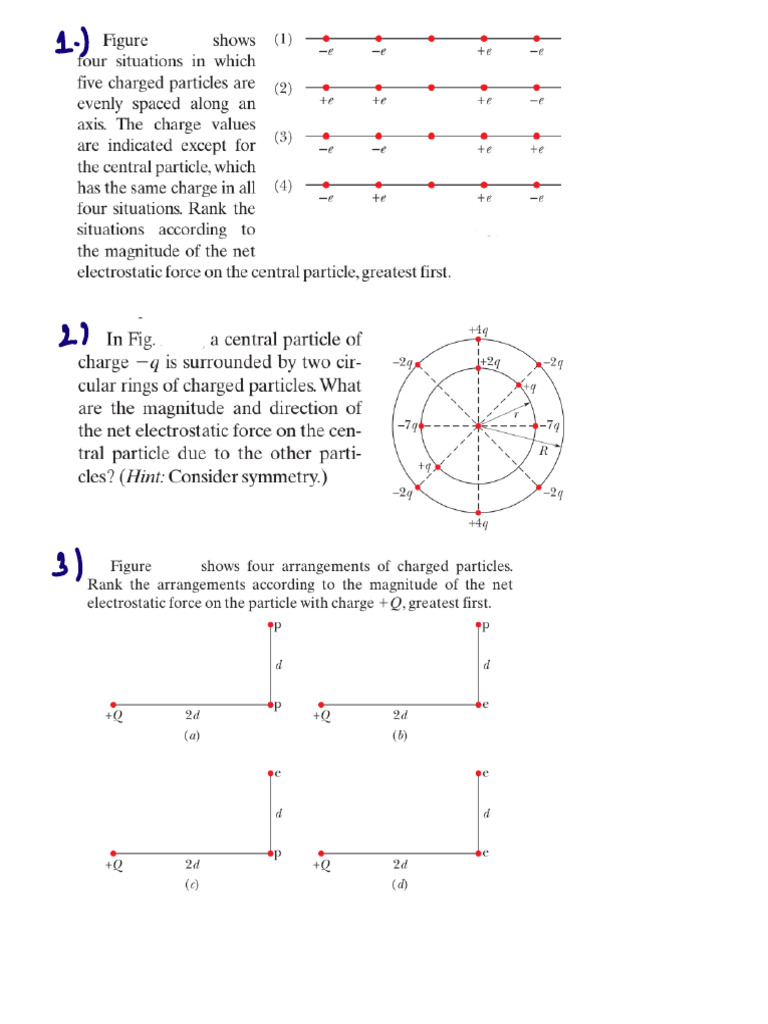 HW Question S Coulomb Law | PDF