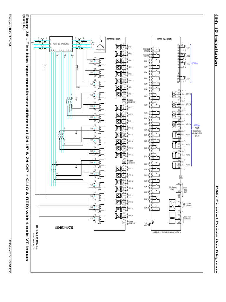 P64x External Connection Diagrams | PDF