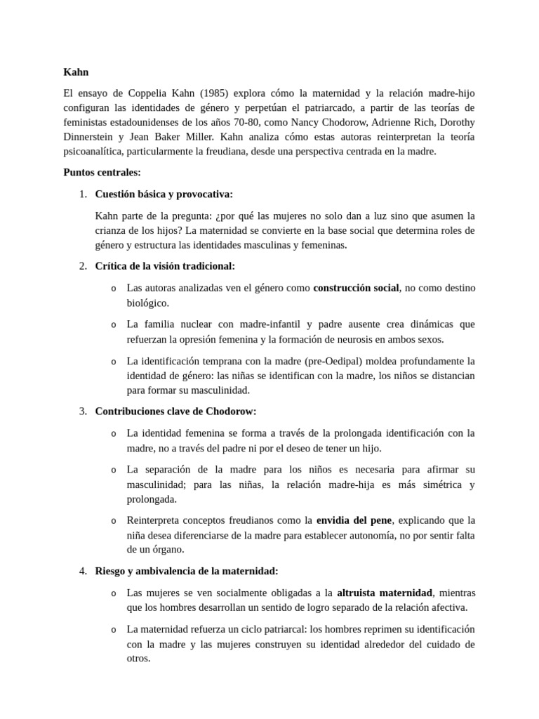 Kahn | PDF | Género | Estudios de género