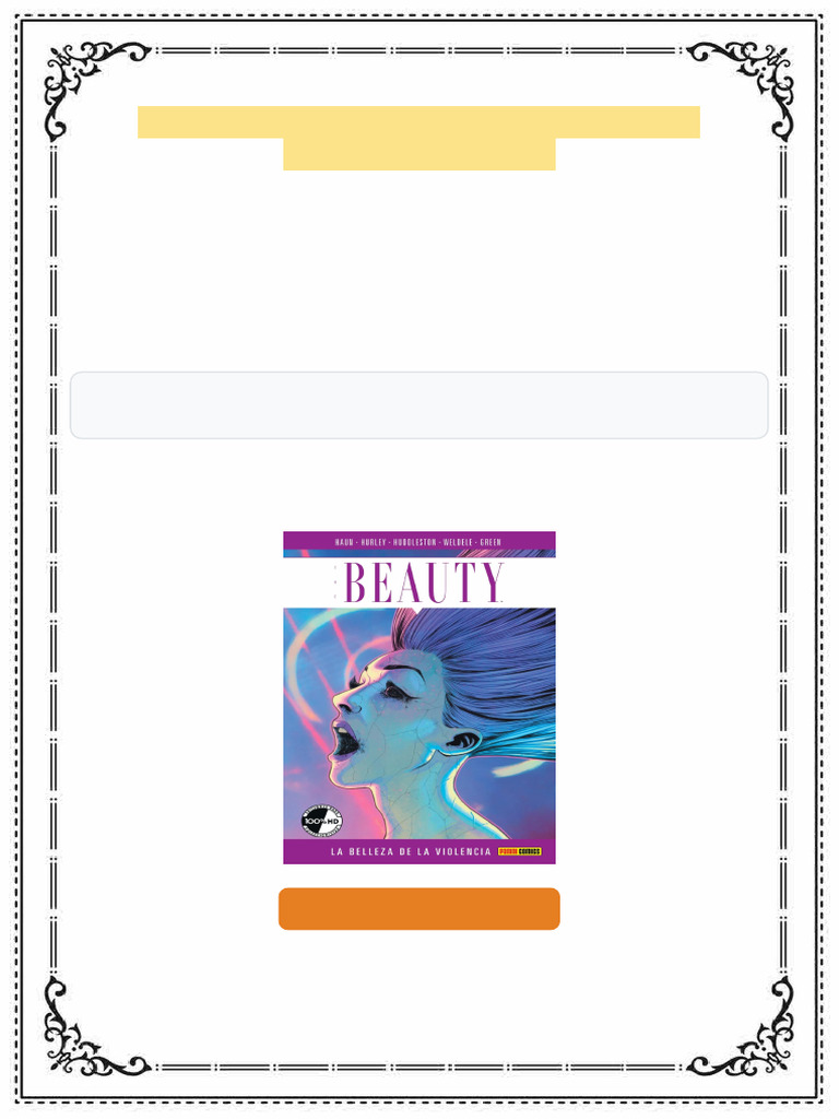 The Beauty 02 La Belleza de La Violencia 1st Edition Jeremy Haun ...