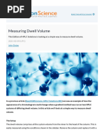 HPLC Dead, Dwell, & Extra Column Volume Explained | PDF | High ...