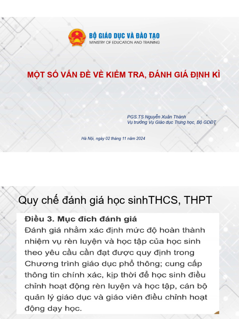 Mot So Van de Chung Ve KTDG Dinh Ki - VT Nguyen Xuan Thanh | PDF