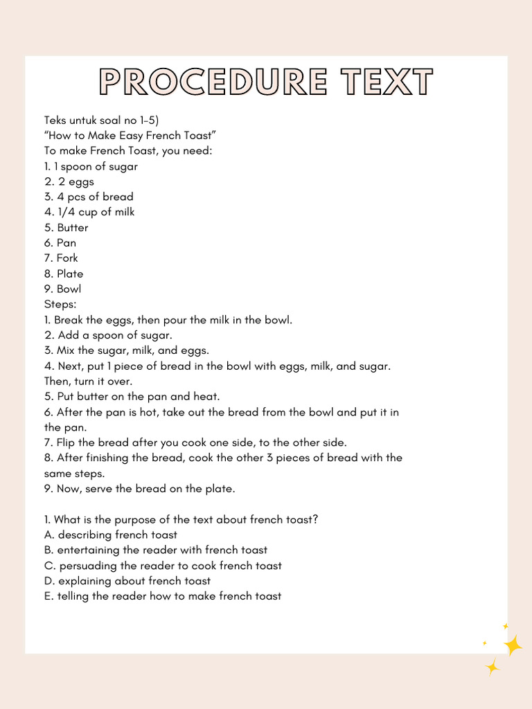 Easy French Toast and Bregedel Tempe Recipes | PDF | Cooking | Foods