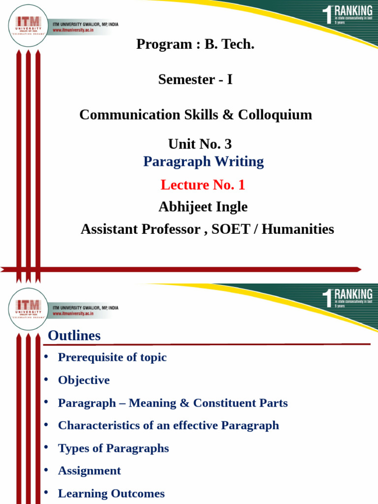 Paragraph Writing | PDF | Paragraph | Narrative